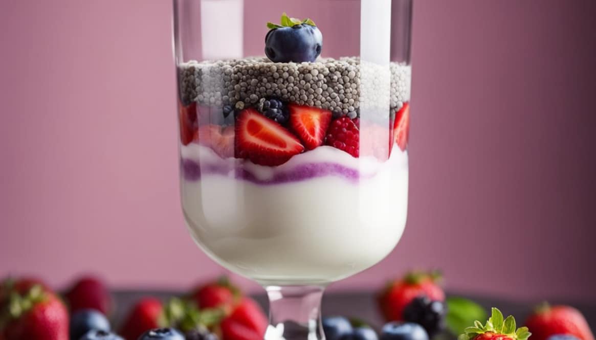Probiotic Yogurt Parfait with Mixed Berries and Chia Seeds - Gastrocoach